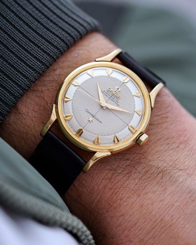 Omega - 1954 Omega Constellation Honeycomb Dial | Ref. 2648 SC 18Kt ...